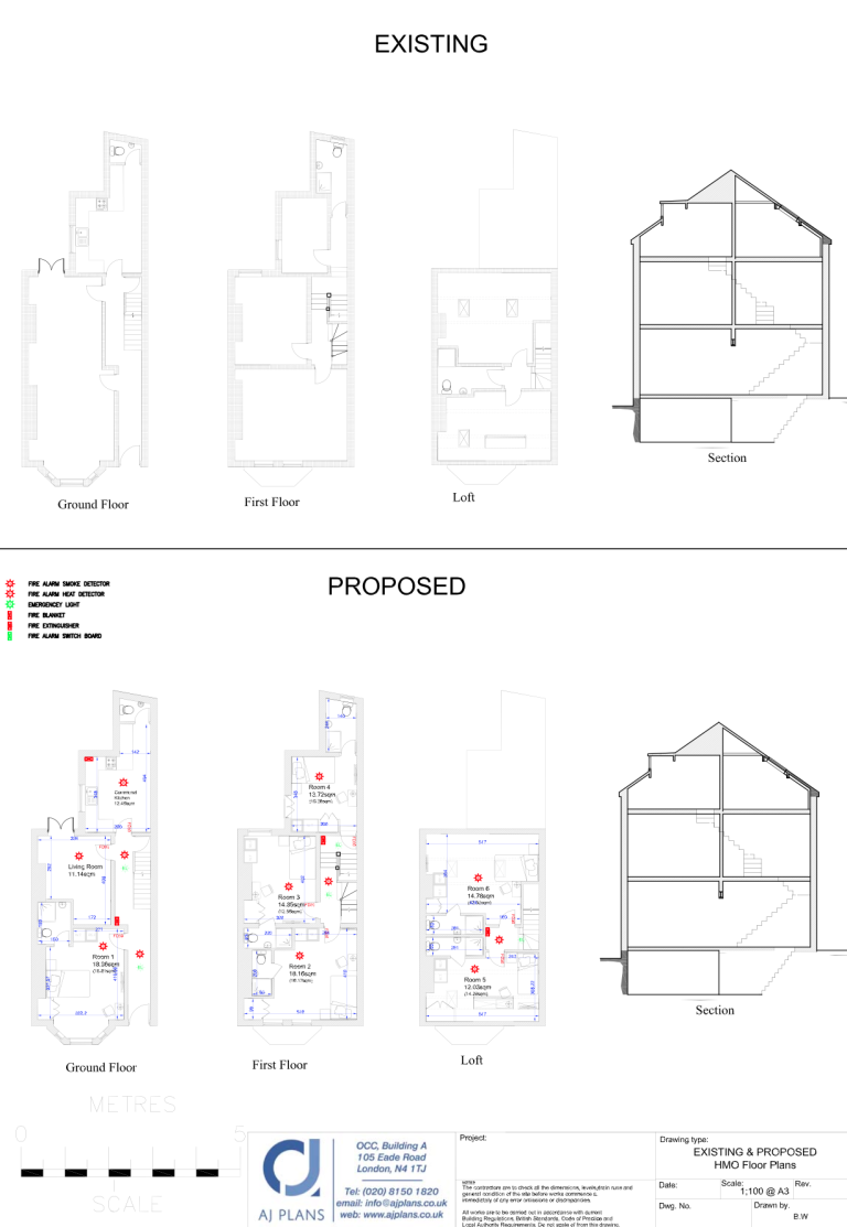 HMO Plans - AJ Plans Property Planning and Architectural Services